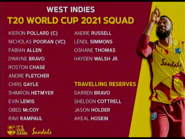 WI Names T20 World Cup Squad - TTT News