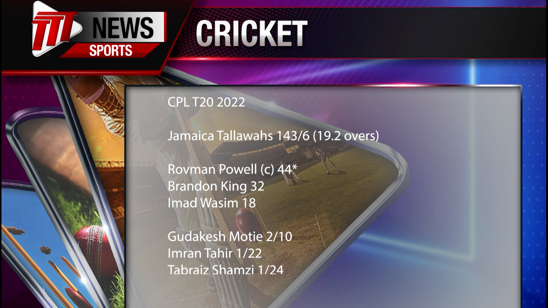 Tallawahs Go Up - TTT News