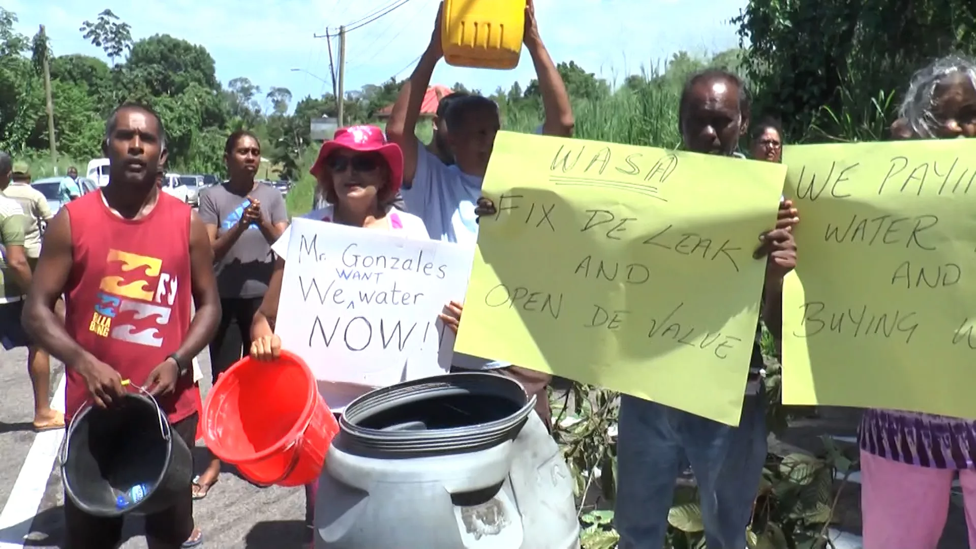 Cedros Residents Protest For Water - TTT News