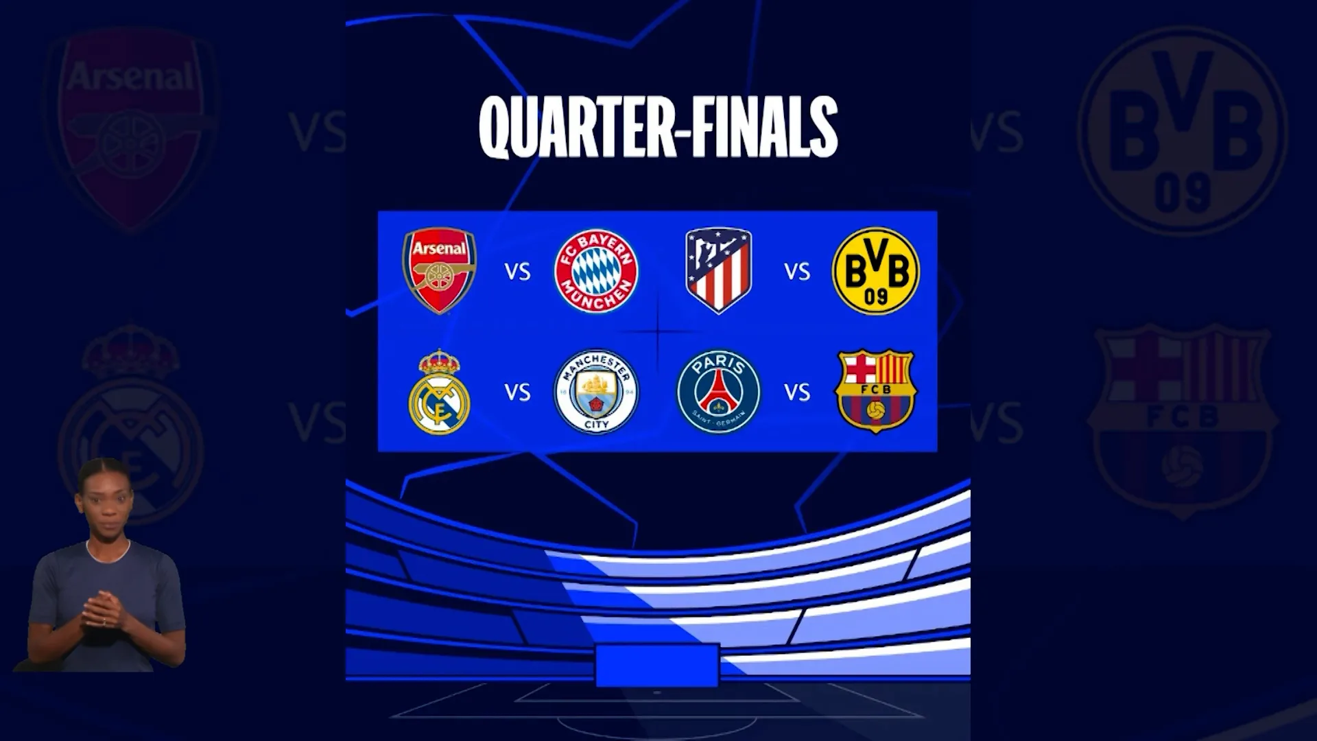 UEFA Champions League Quarter Final Draw - TTT News