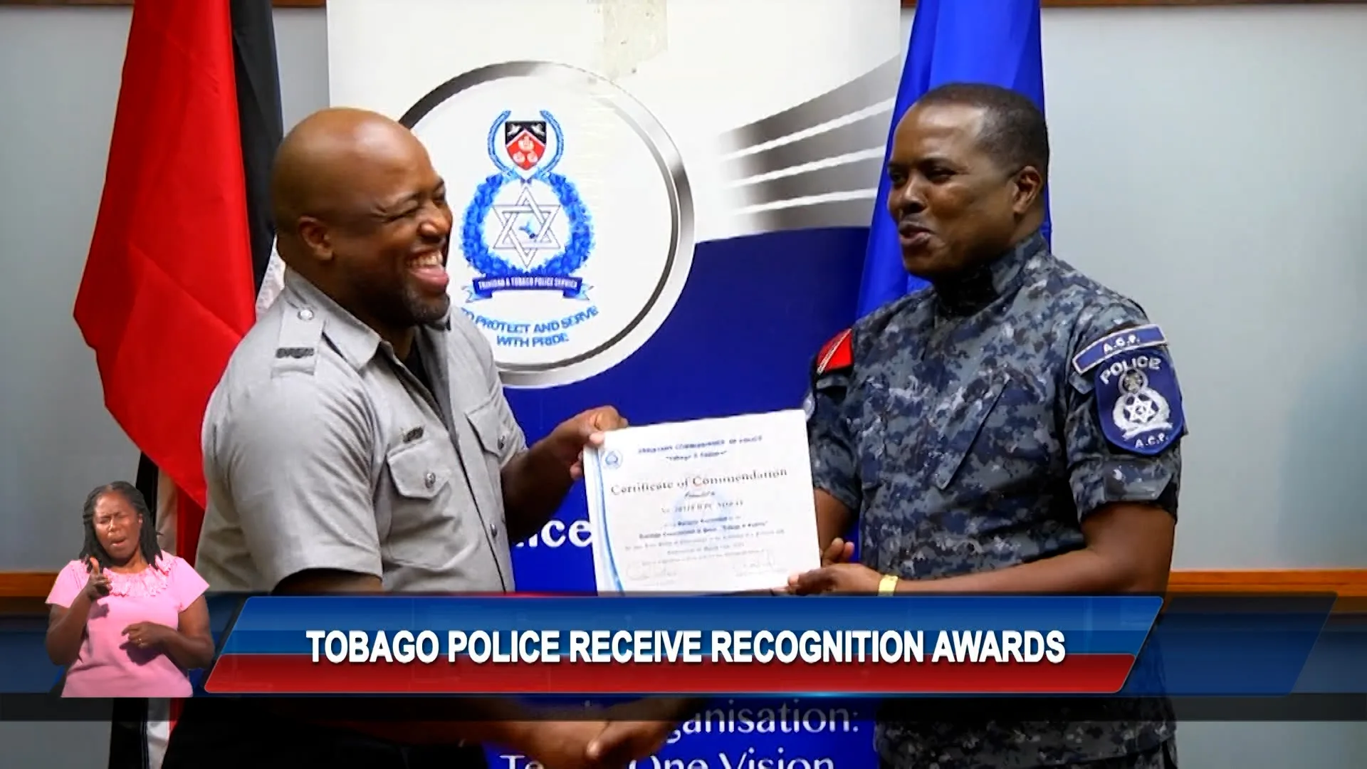 Tobago Police Receive Recognition Awards - TTT News