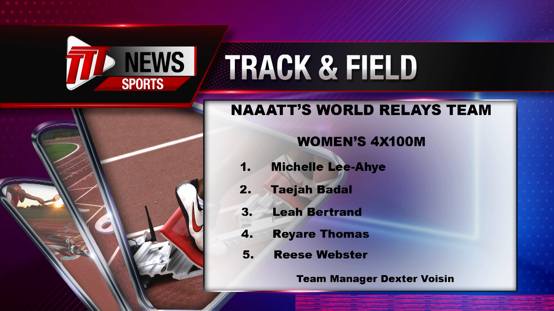 TT Team Named For World Athletics Relays - TTT News