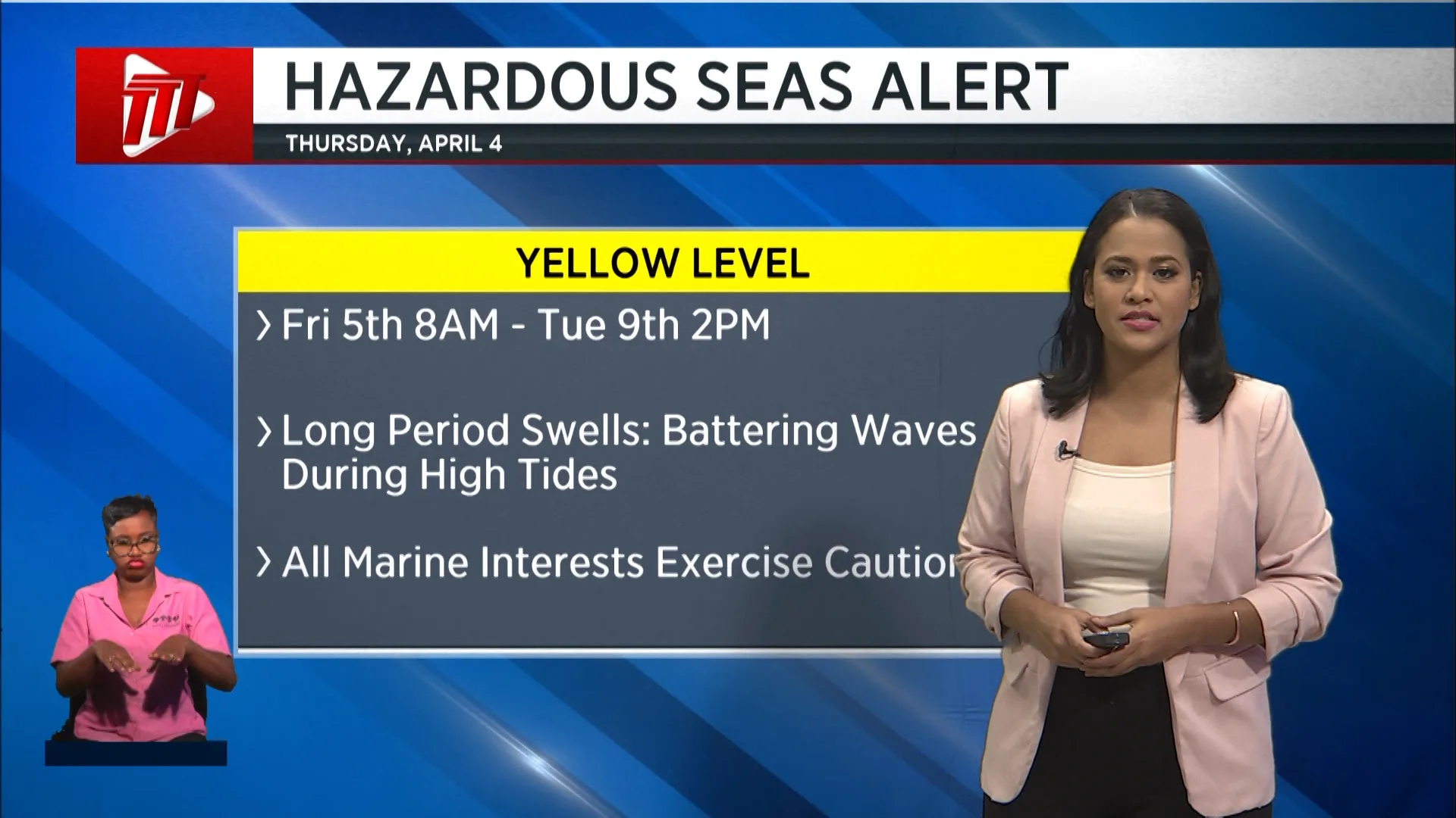 Weather Outlook – Thursday April 4th 2024 - TTT News