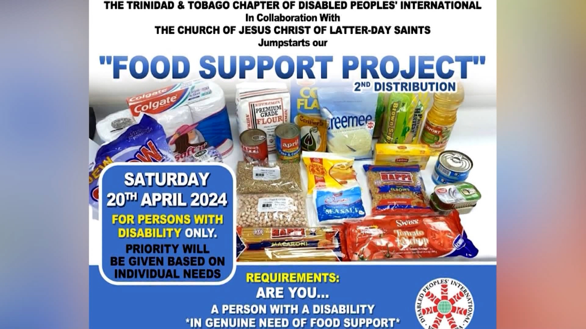 Food Relief For The Disabled - TTT News