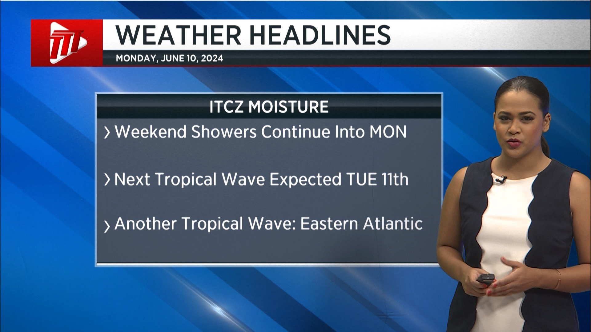 Weather Outlook - Monday June 10th 2024 - TTT News