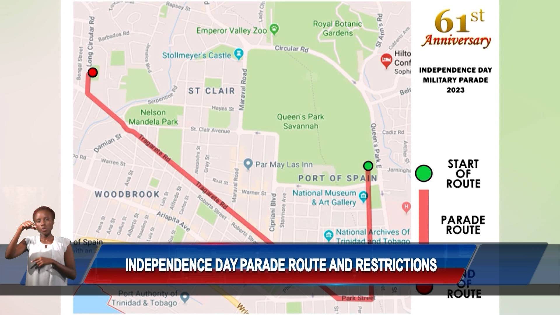 Independence Day Parade Route And Restrictions - TTT News