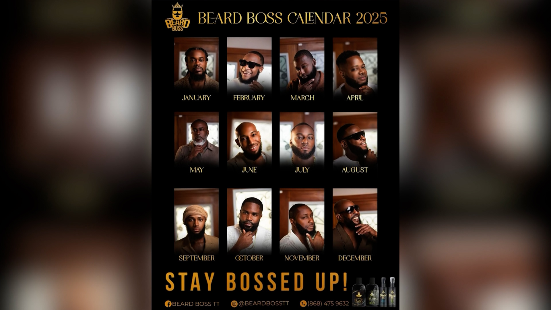 I Love Tobago – Beard Boss TT Creates Unique Calendar To Empower Men ...