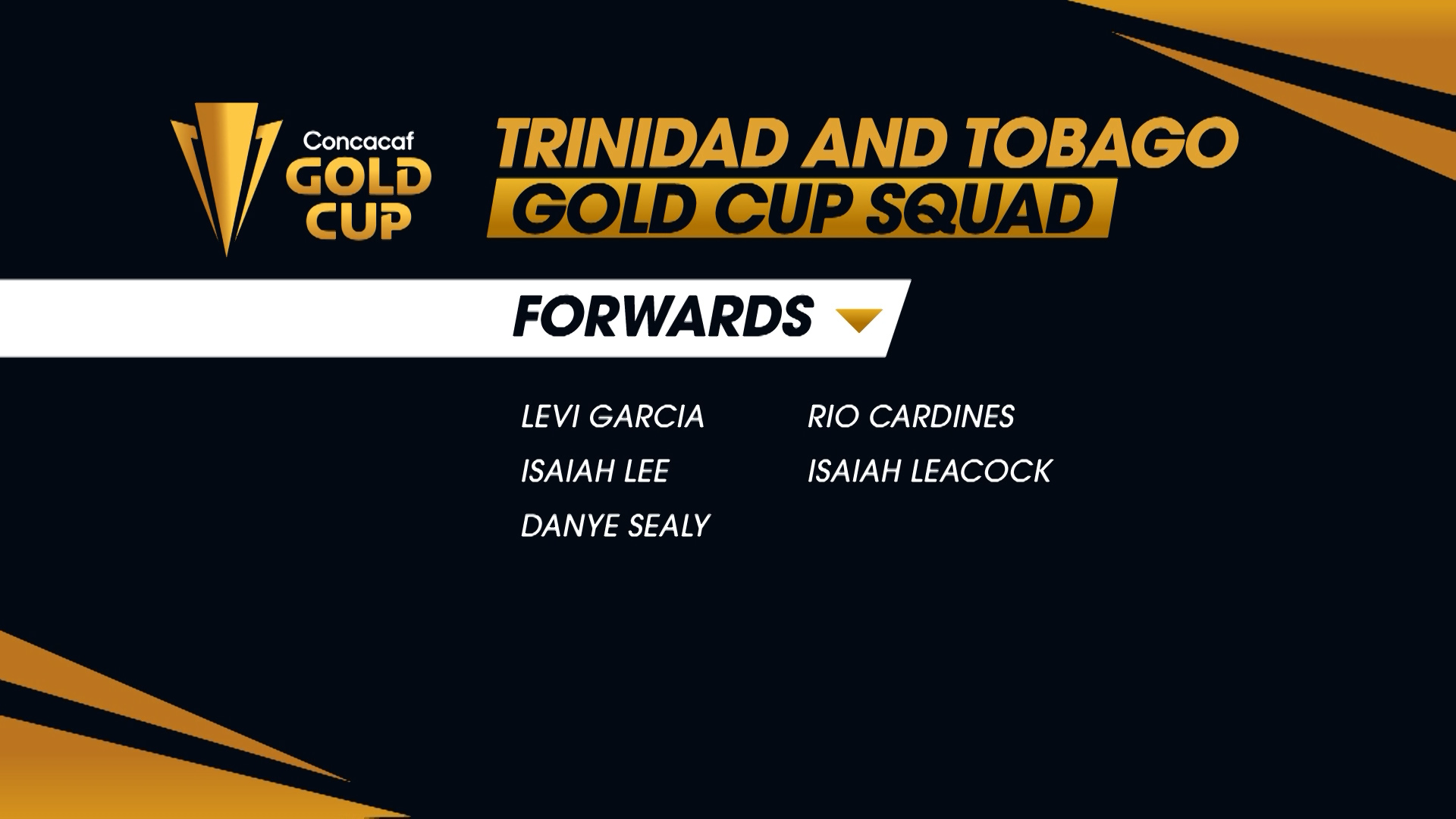 Yorke Names Squad For CONCACAF Gold Cup - TTT News