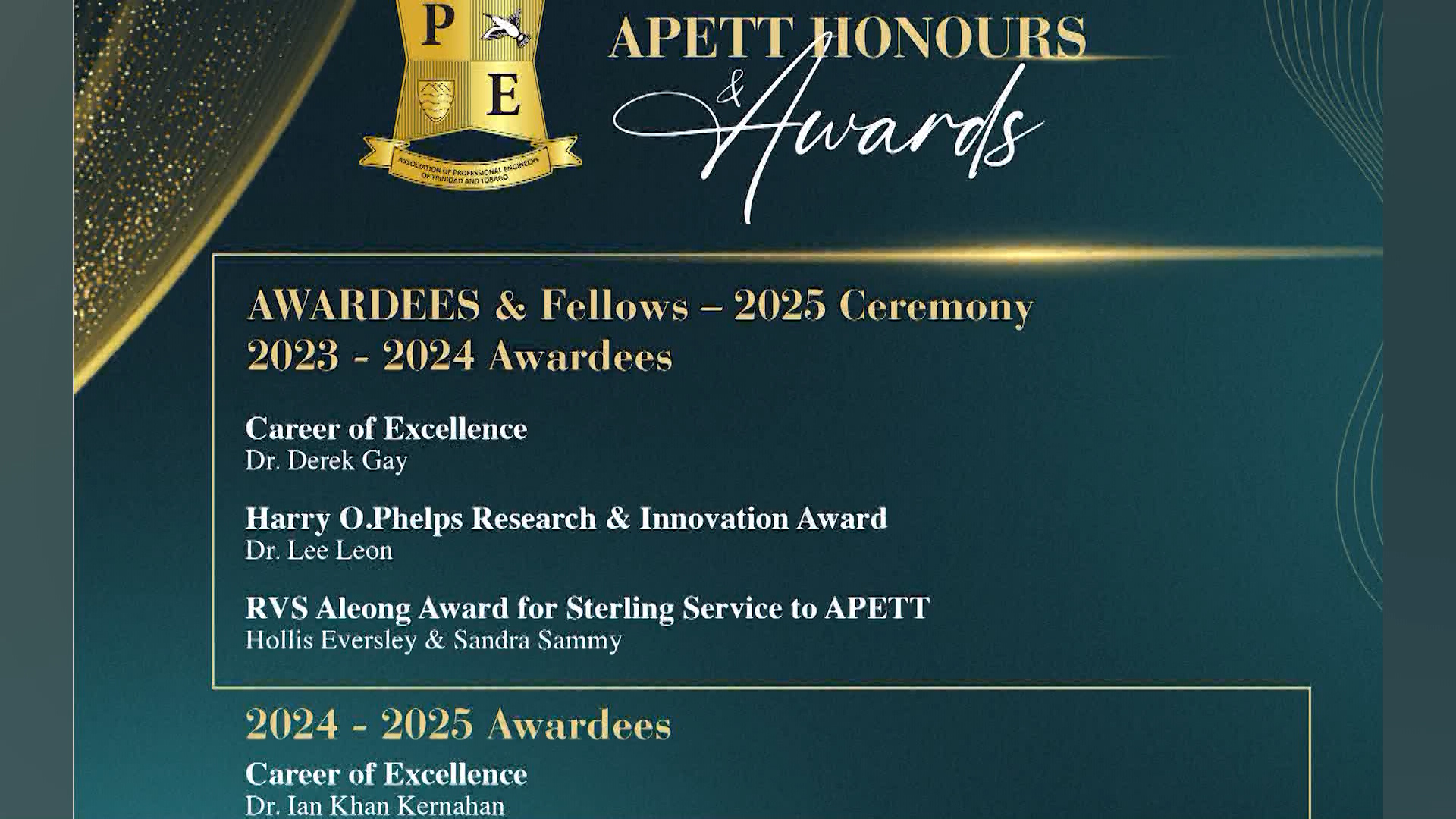 APETT Honours And Award Ceremony - TTT News