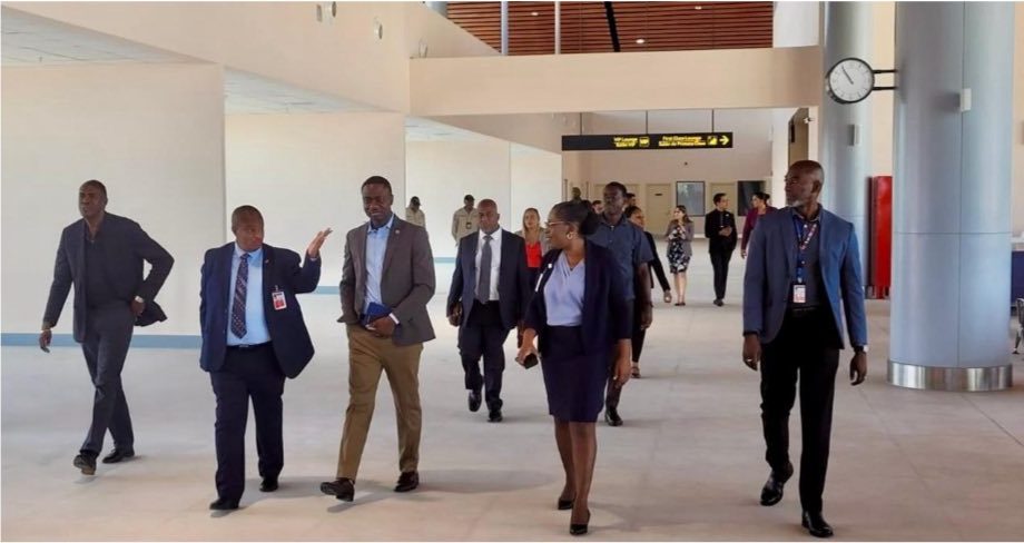 Airports Authority Board, THA Chief Tour New Terminal At ANR Robinson ...