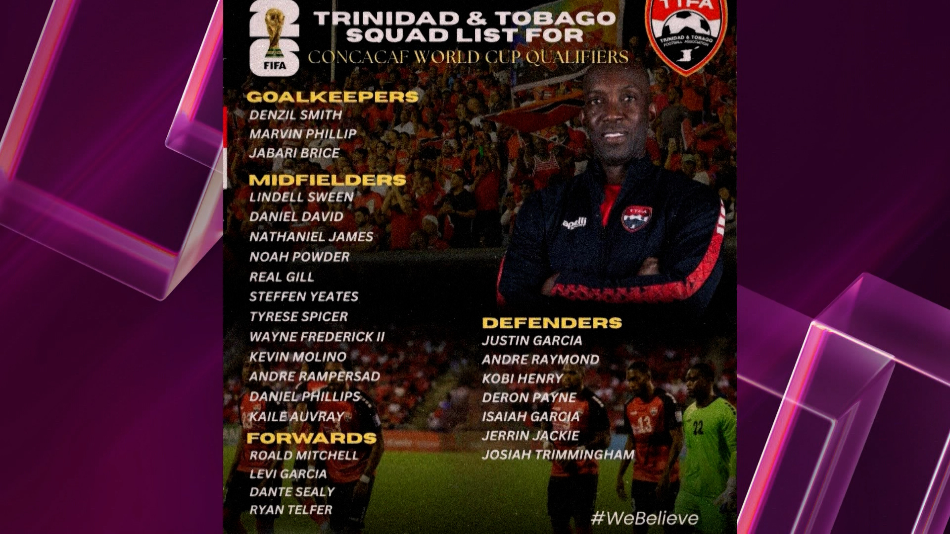 Yorke Names Squad For Crucial World Cup Qualifiers - TTT News